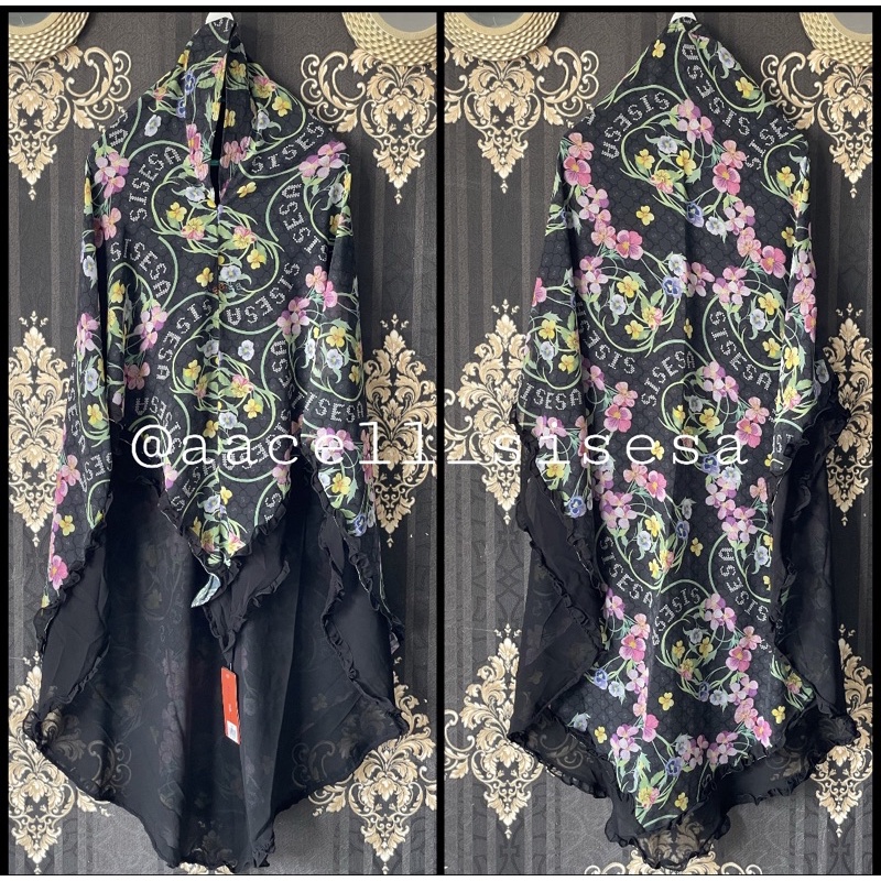 Jual Berkha Sisesa Black nwt sisesa berkha Khimar | Shopee Indonesia