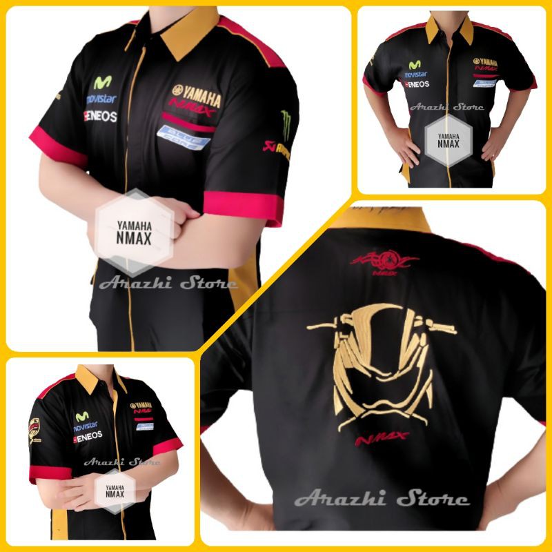 Jual Seragam Yamaha Baju Komunitas Motor Baju Otomotif Baju Nmax Baju ...