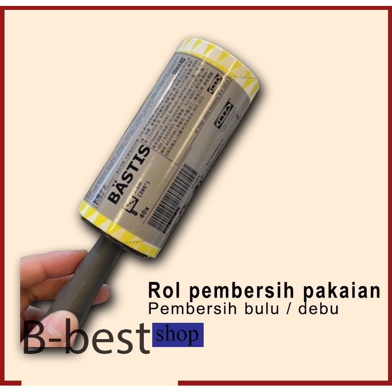 Jual Rol Pembersih Pakaian gagang abu / ROL PEMBERSIH BULU bulu ...