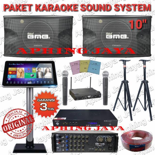 Jual Paket Karaoke Sound System BMB 10in + Amplifier BMB + DVD Geisler ...