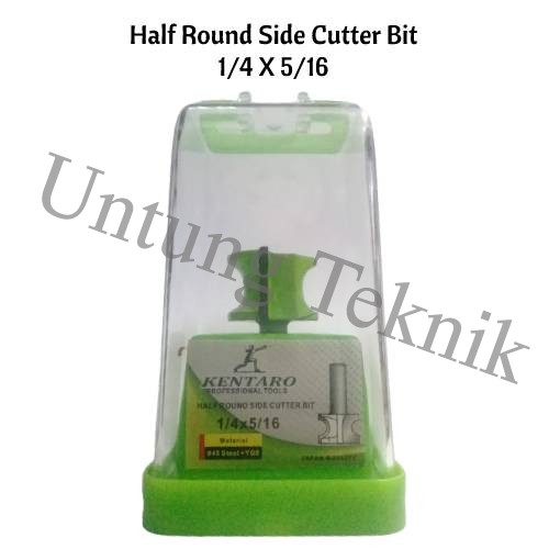 Jual Mata Profil / router / trimmer Half Round Side Cutter bit 1/4 x 5/ ...