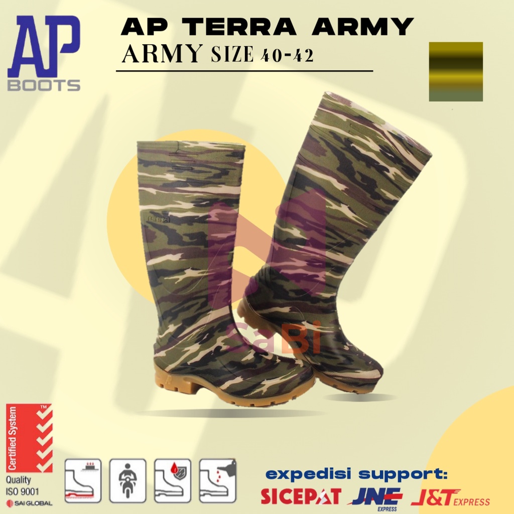 Jual Sepatu Boot Tinggi AP BOOTS AP TERRA ARMY - Sepatu Berkendara ...