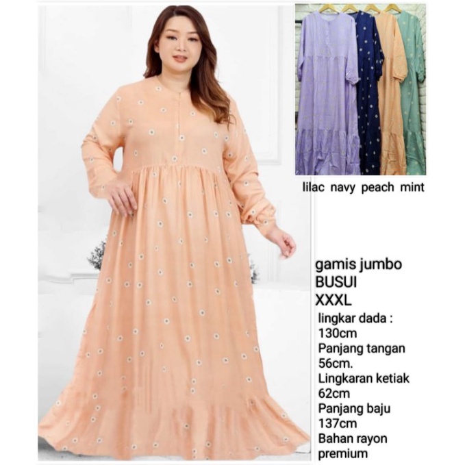 Jual gamis jumbo wanita busui | Shopee Indonesia