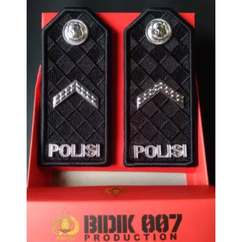 Jual perlengkapan polisi, atribut polisi, pangkat pdu bintara full ...