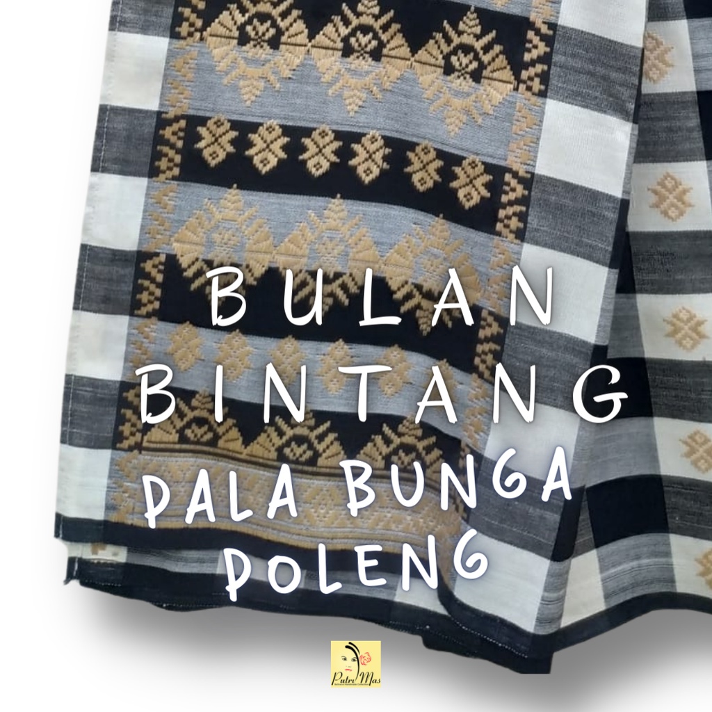 Jual KAIN SONGKET BULAN BINTANG POLENG PUTRIMAS JEMBRANA MOTIF PALA ...