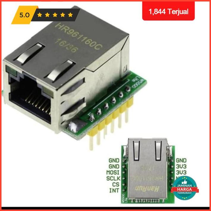 Jual 99 Mini W5500 Usr Es1 Lan Ethernet Shield Network Module Spi For Arduino Exclusive 
