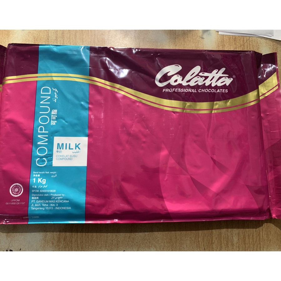 Jual Colatta Milk chocolate compound 1kg blok / cokelat coklat susu ...