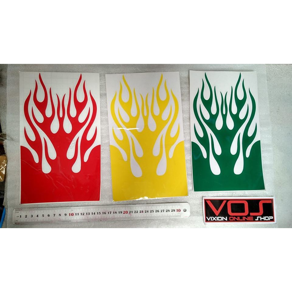 Jual STIKER MODEL API UNTUK SPAKBOR MOTOR 25 X 15 CM | Shopee Indonesia