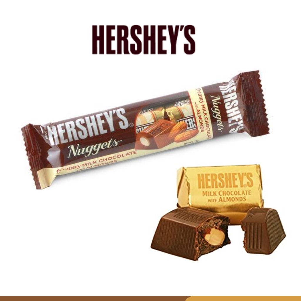 Jual Bella Belli Hershey'S Nuggets Chocolate Almond Cookies Cream Milk ...
