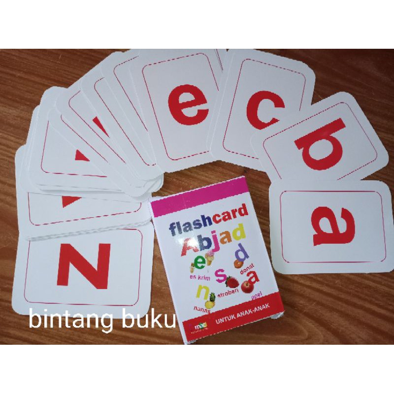Jual FlashCard Abjad Termurah Bahan glosy | Shopee Indonesia