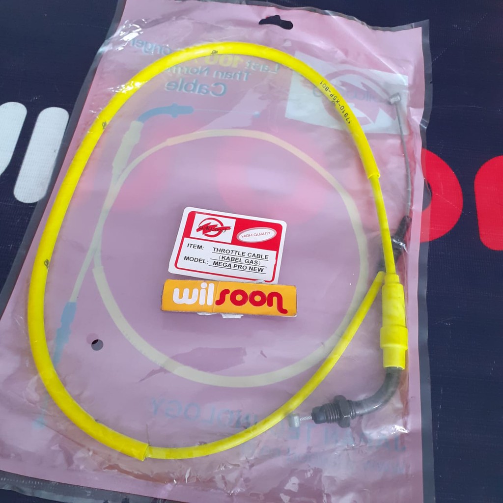 Jual Kabel Gas / Throttle Cable Honda Mega Pro New Warna Kuning ...