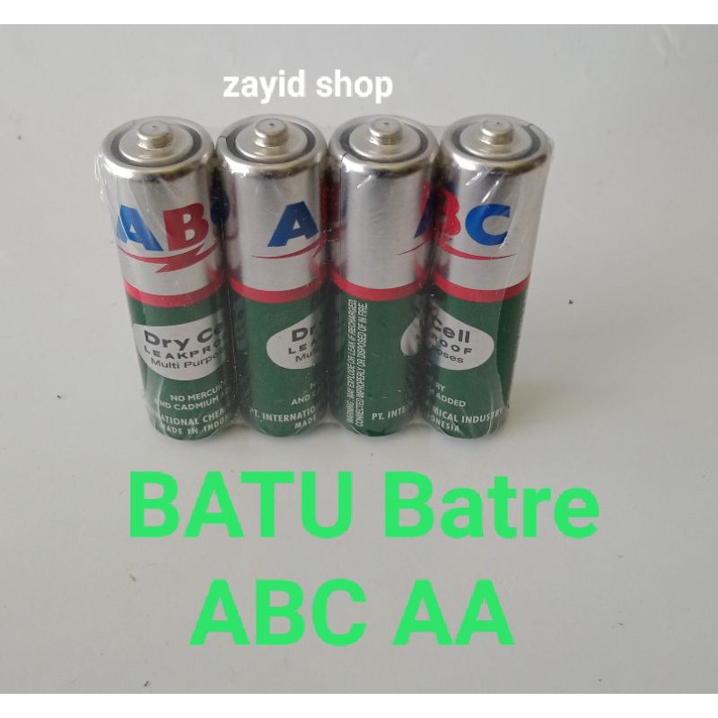 Jual BATU Batre ABC AA Baterai A2 Hijau dan Biru Cocok buat Batre Jam ...
