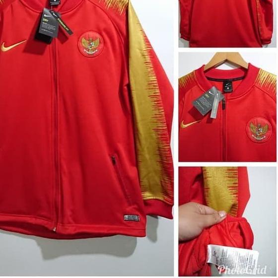 Jual JAKET ANTHEM TIMNAS INDONESIA MERAH RED TRAINING GRADE ORI ...