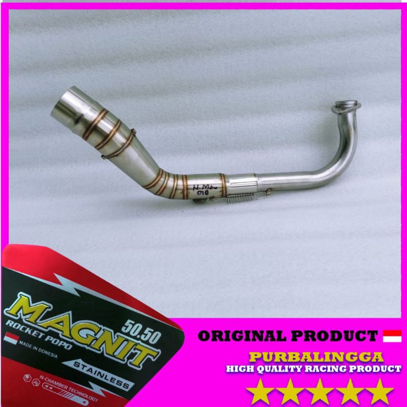 Jual Pipa leher header knalpot racing YAMAHA NMAX 155 OLD Stainless ...