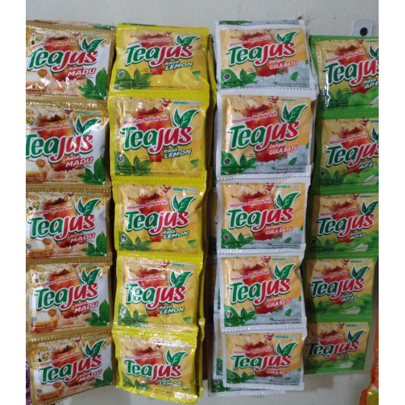 Jual Teajus Gula Batu, Apel, Lemon Renceng WG | Shopee Indonesia