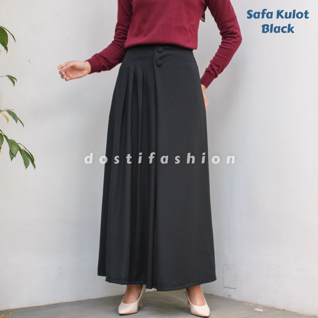 Jual Dostifashion Safa Kulot / Kulot Rok Wanita Model Lebar Rempel ...