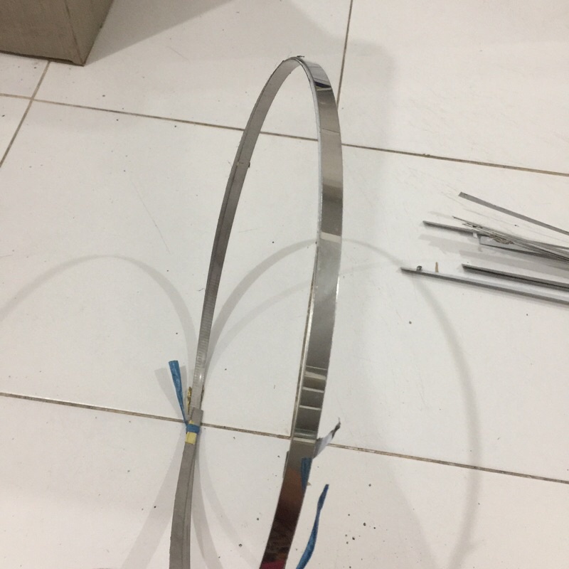 Jual LIST PLAT MIROR DAN GOLD HPL 1CM, 1,5CM 2CM, 3CM LONJORAN / PER ...