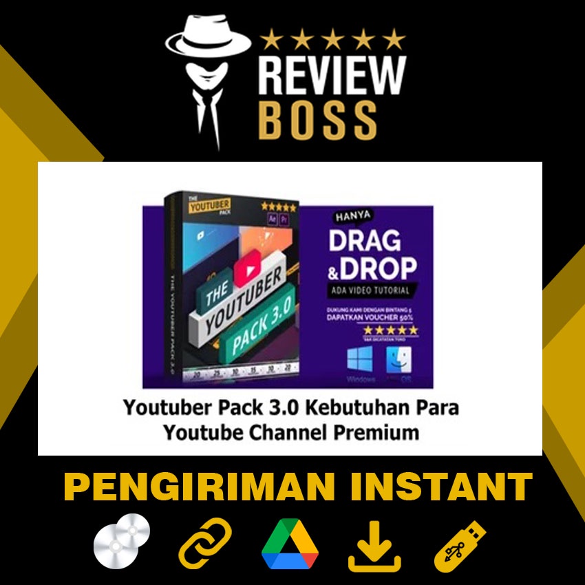 Jual BUNDLE THE YOUTUBER PACK PREMIUM UNTUK KEBUTUHAN YOUTUBER CHANNEL ...