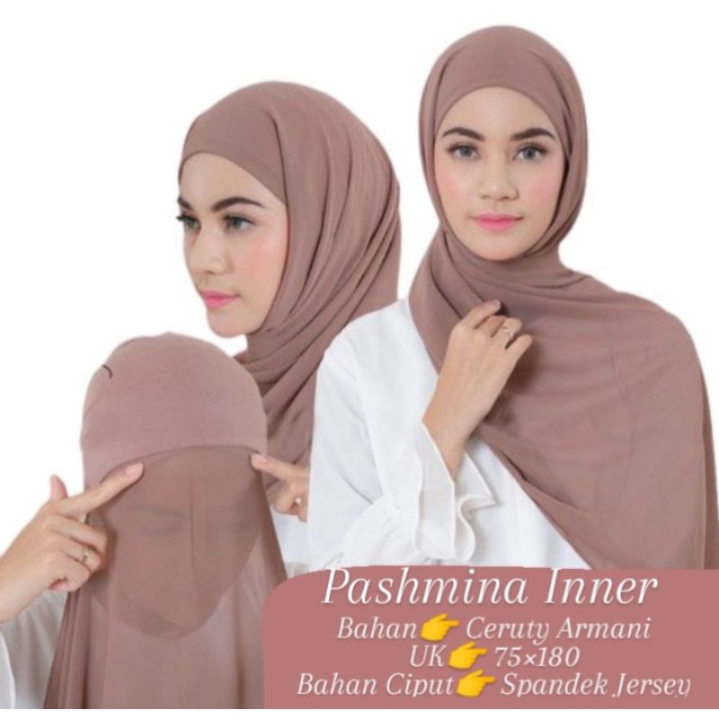Jual PASHMINA INNER 2IN1 TERMURAH KEKINIAN | Shopee Indonesia