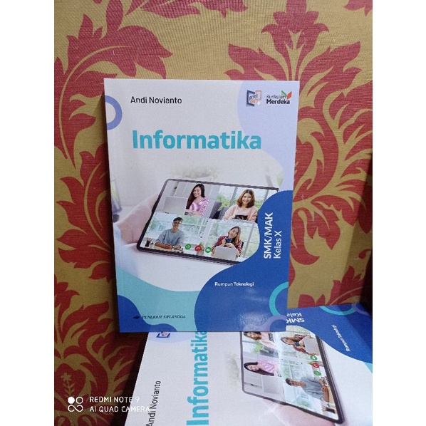 Jual Buku Informatika Kelas X Rumpun Teknologi SMK Kurikulum Merdeka Erlangga | Shopee Indonesia