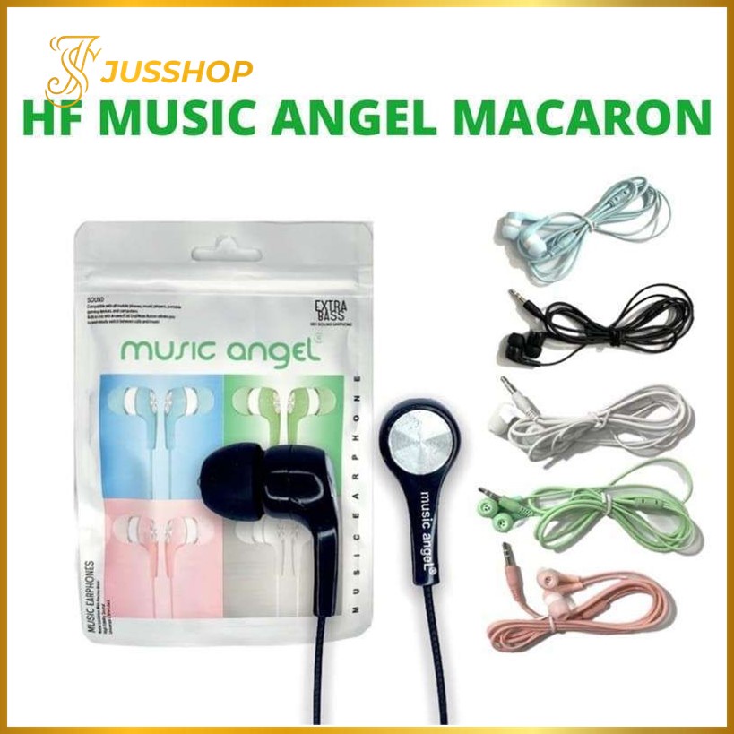 Jual Headset Music Angel Macaron Handsfree Macaron Superbass | Shopee ...