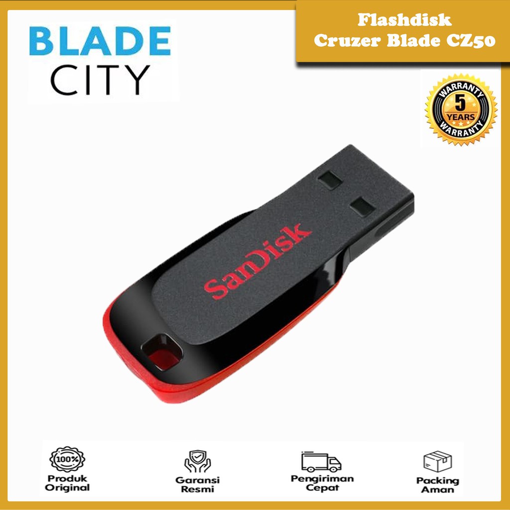 Jual SanDisk Cruzer Blade CZ50 USB Flash Drive 64GB | Shopee Indonesia