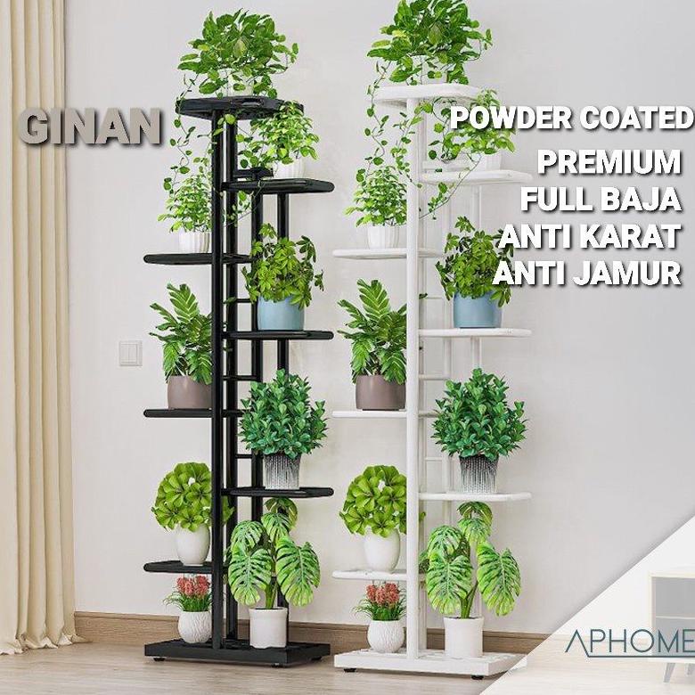 Jual Aphome Rak Tanaman Bunga 9 Pot Minimalis Flower Stand Besi Rak ...