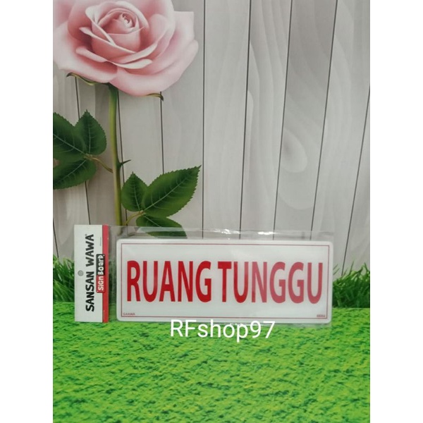 Jual AKRILIK RUANG TUNGGU SIGN BOARD TEBAL BERKUALITAS | Shopee Indonesia