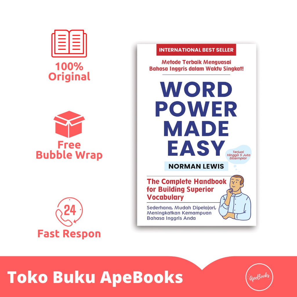 Jual Norman Lewis - Word Power Made Easy: The Complete Handbook for ...