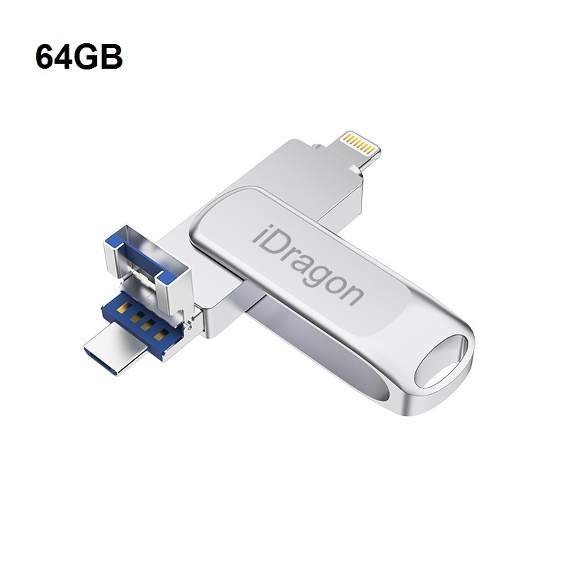 Jual iDRAGON U013A - 3-in-1 Mini USB OTG Flashdrive 64GB Capacity ...