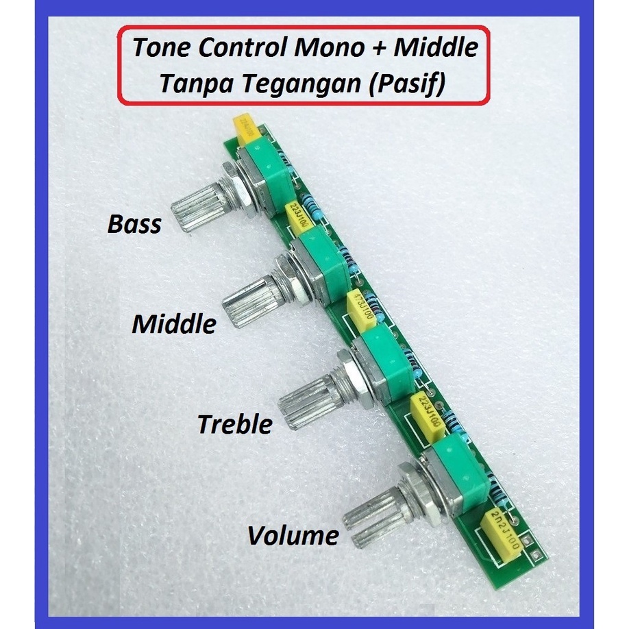 Jual Tone Control Mono Plus Middle - Pasif 101.5x10mm | Shopee Indonesia