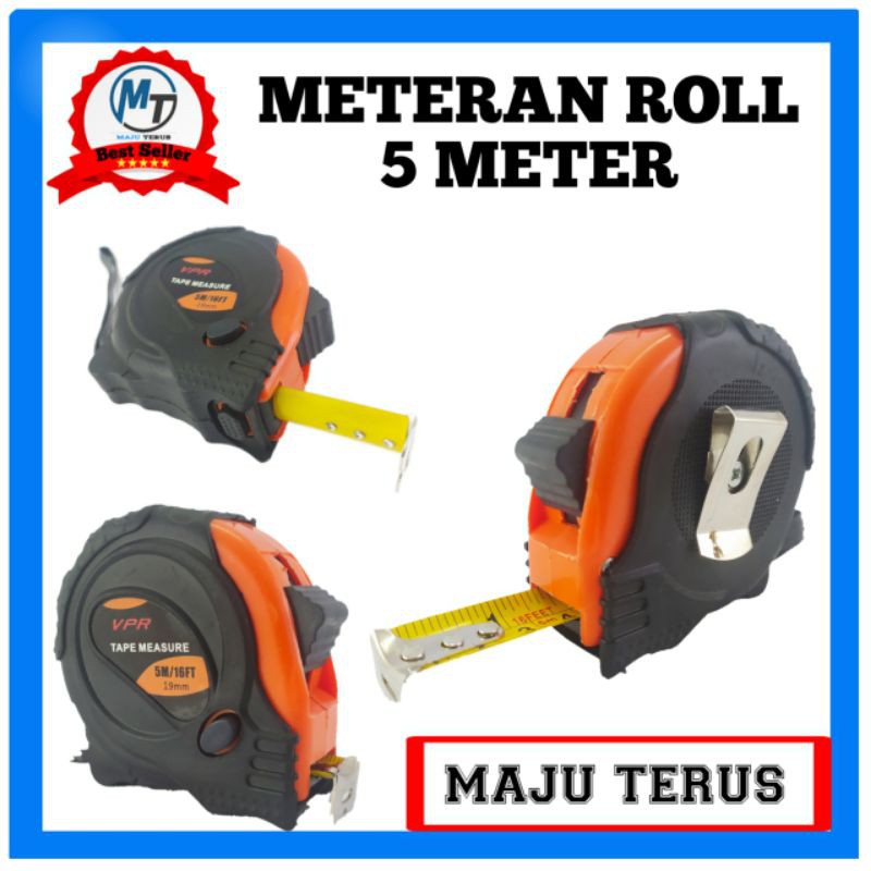 Jual Meteran roll 3 setop 5 Meter - meteran roll 5m - meteran roll ...