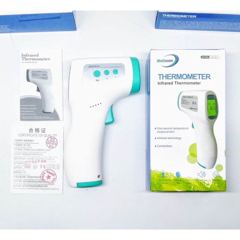 Jual Termogun infrared, Thermometer pengukur suhu praktis | Shopee ...