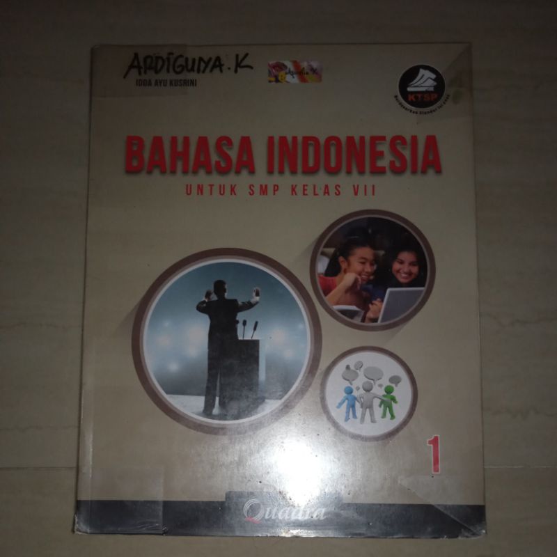Jual BUKU BAHASA INDONESIA UNTUK SMP KELAS VII / 7 -QUADRA | Shopee Indonesia