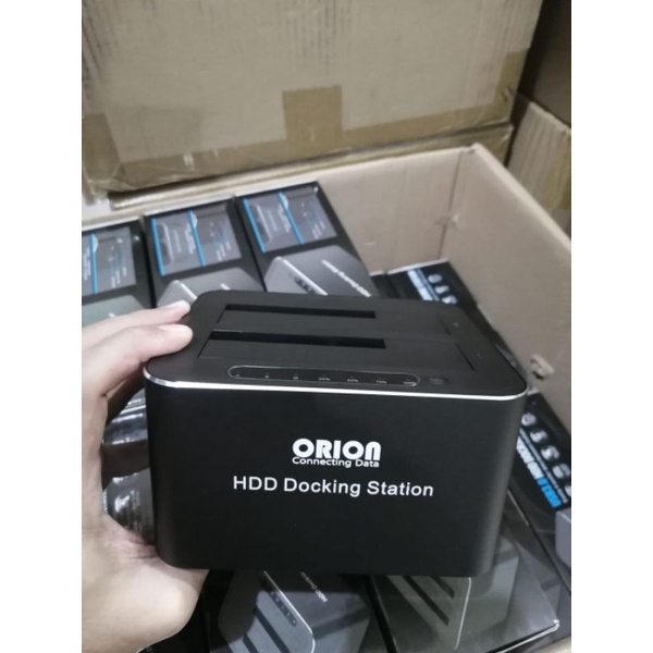Jual ORION Docking HD HDD SSD SATA 2 Bay Cloning USB 3.0 | Shopee Indonesia