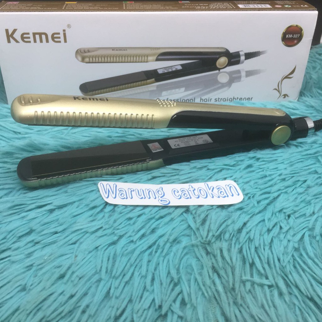 Jual Catokan kemei 327 catokan 2in1 kemei catok plat lurus original ...