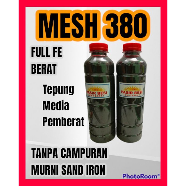 Jual 1 Kg Pasir Besi, Serbuk Besi, Tepung Besi Mesh 100, 160, 380 ...