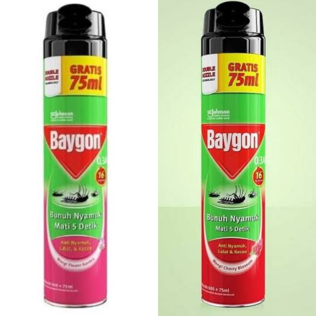 Jual BAYGON Spray Double Nozzle 600ml | Shopee Indonesia