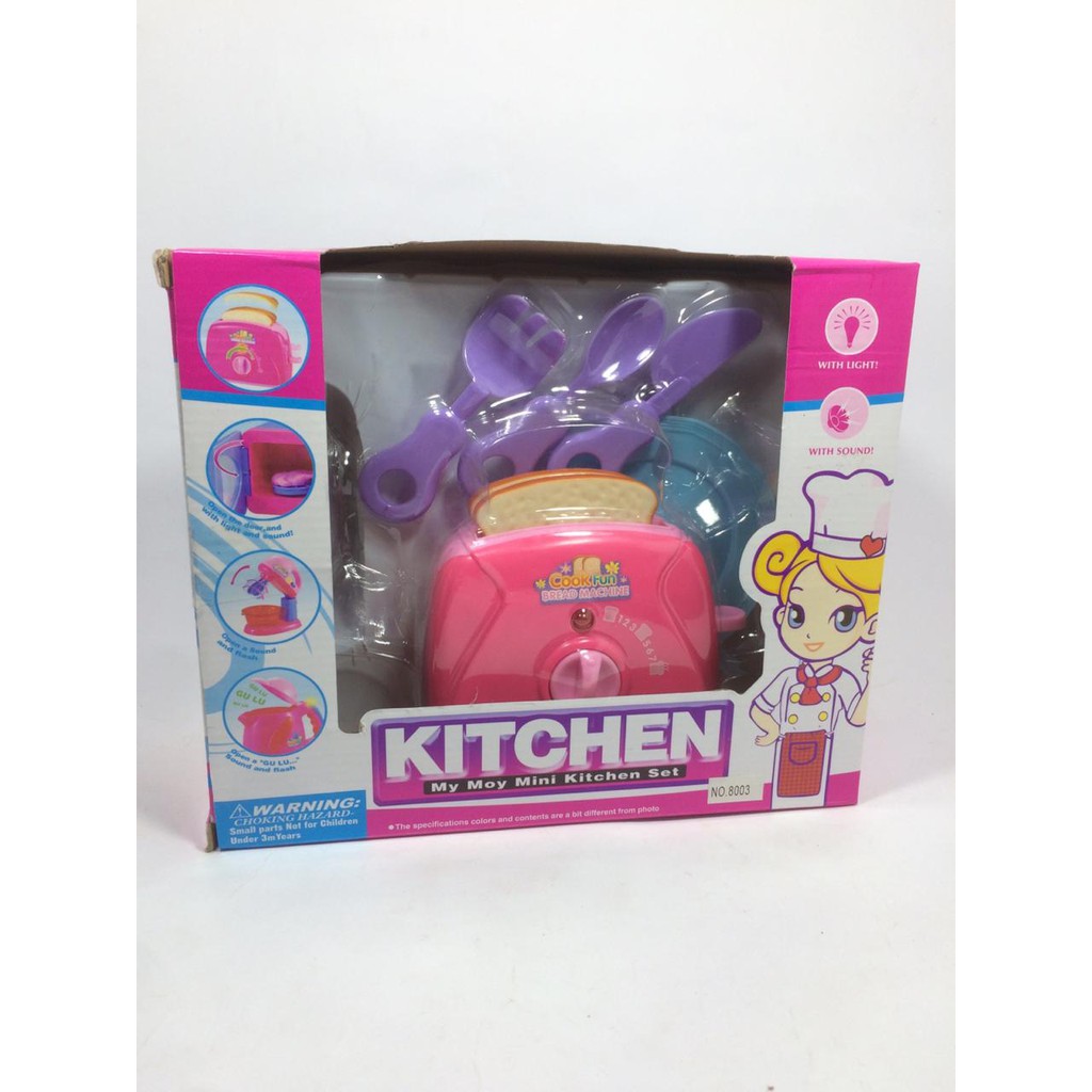 Jual TERMURAH!!!Mainan Kitchen set cook/Mainan kitchen set Roti Bakar ...