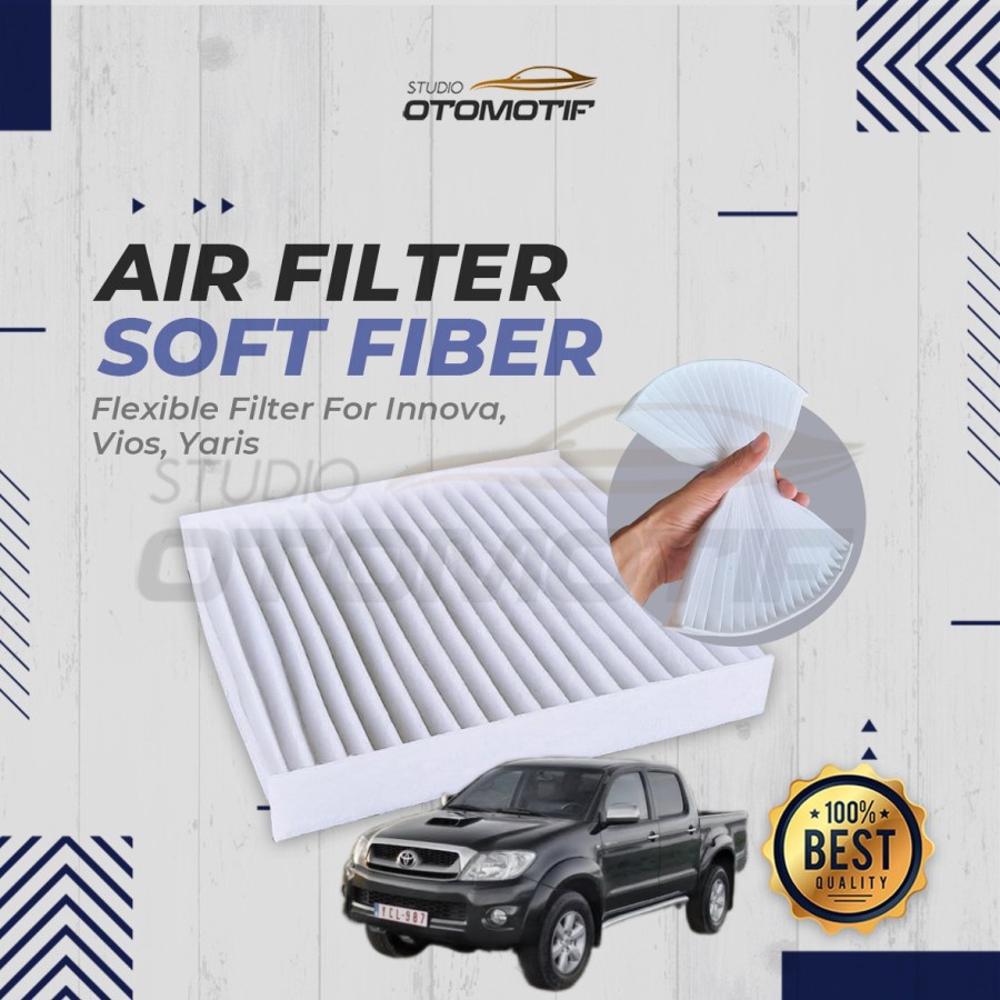 Jual FILTER AC HILUX VIGO 2005-2015 SERAT FIBER FLEXIBLE FILTER CABIN ...