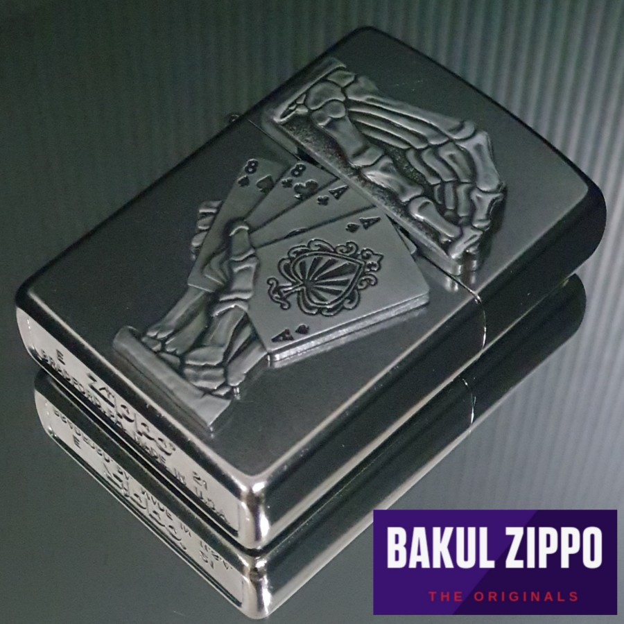 Jual 49536 ORIGINAL ZIPPO DEAD MANS HAND SURPRISE EMBLEM | Shopee Indonesia