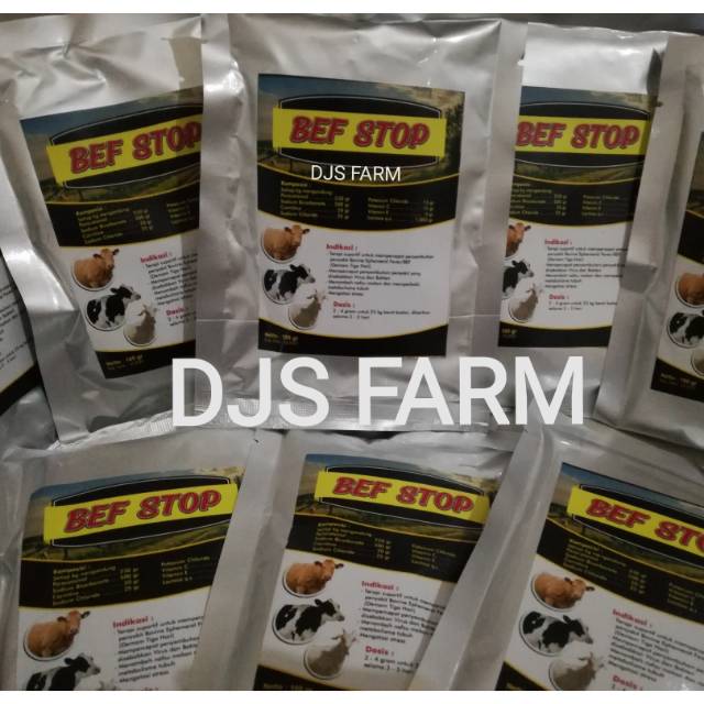 Jual BEF Stop 100 gram Obat demam panas sapi ambruk batuk pilek flu ...