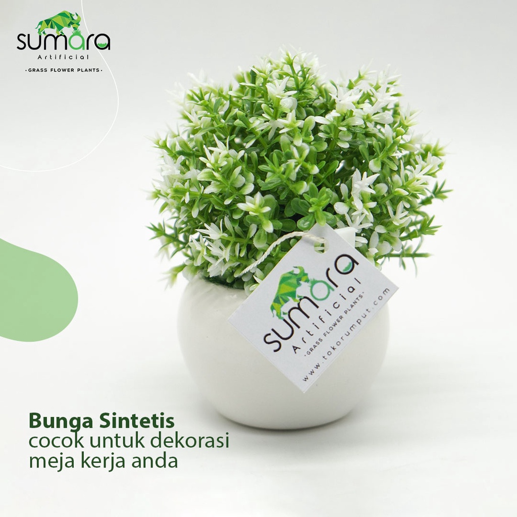 Jual Bunga Sintetis / Bunga Palsu Milan Kecil Pot Keramik | Shopee ...