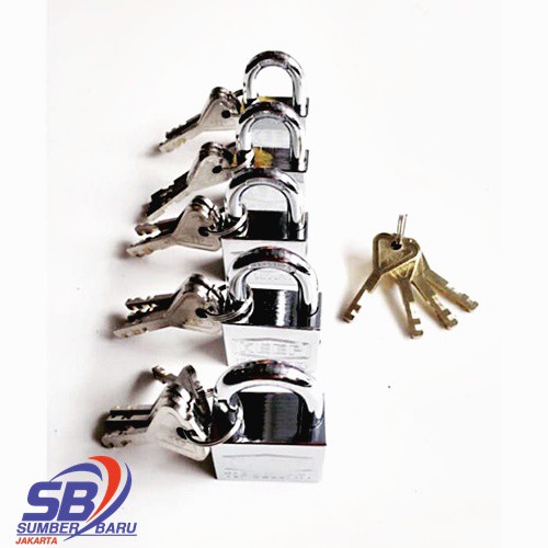 Jual GEMBOK MASTER KEY / GEMBOK KEEP ORIGINAL / GEMBOK SET MK- 5 / 40 ...