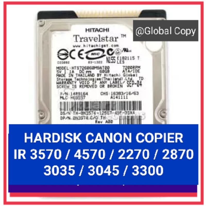 Jual Hardisk IR 3570 / 4570 / 2870 / 2270 / 3035 / 3045 / 3300 / 3530 ...