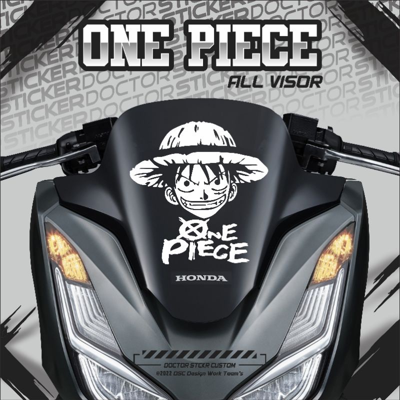 Jual Sticker visor cutting PCX NMAX Terbaru new design keren One piece ...
