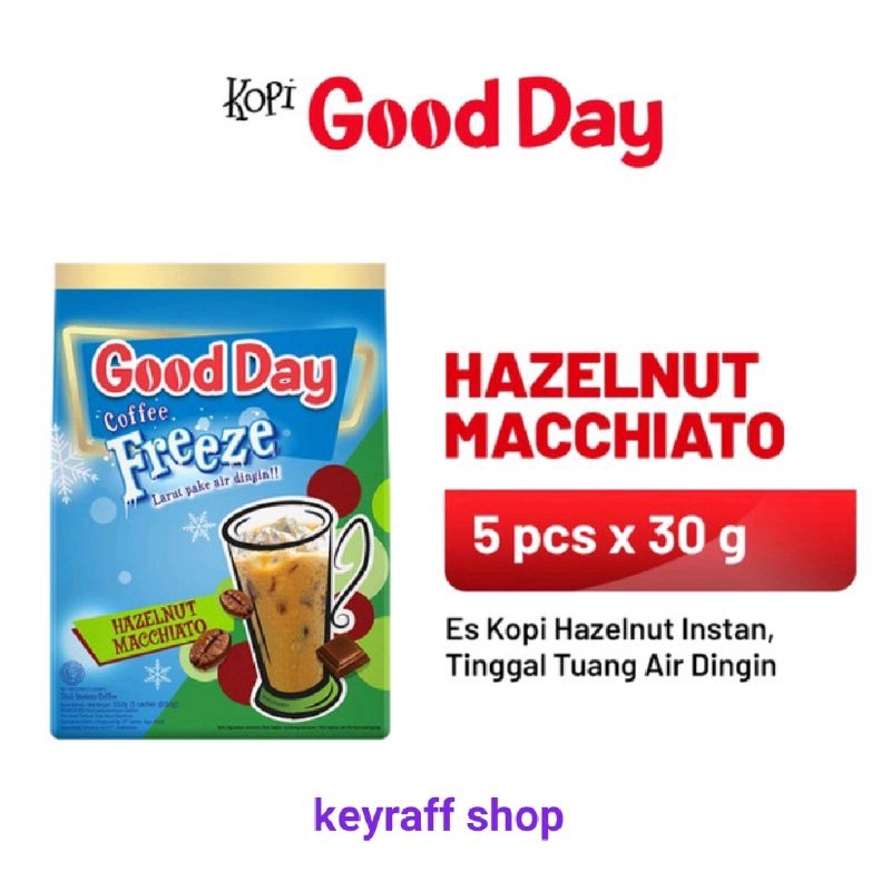 Jual Good Day Freeze Hazelnut macchiato 5 x 30g | Shopee Indonesia