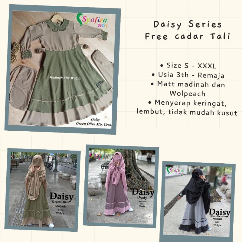 Jual DAISY SERIES (Gamis Anak Syafira Kids Cadar Tali) | Shopee Indonesia
