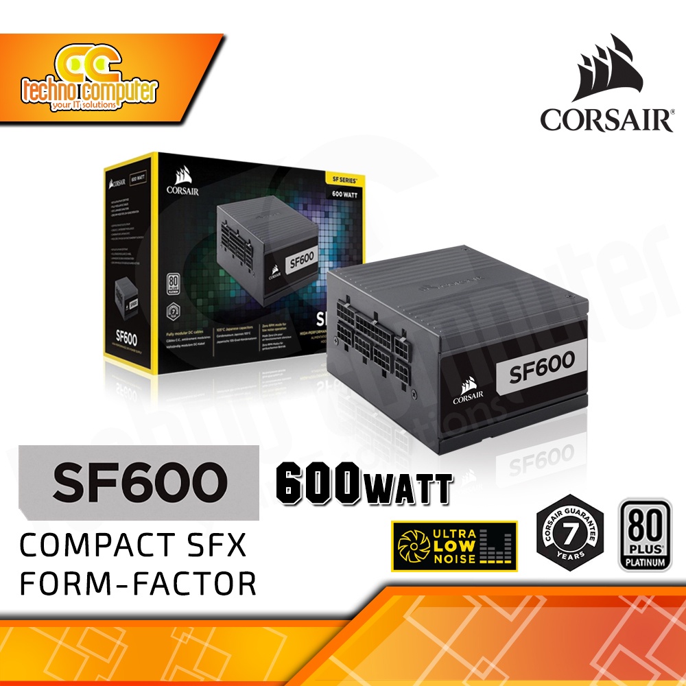 Jual POWER SUPPLY CORSAIR SF600 - 600W 80+ Platinum Full Modular | Shopee Indonesia