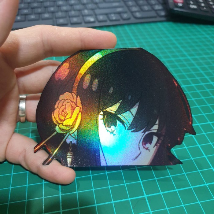 Jual Sticker Hologram Anime Besar - PSH972 - Spy X Family - Yor Forger ...